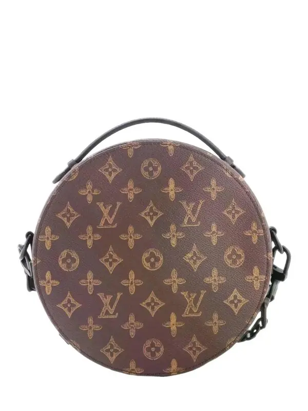 LOUIS VUITTON Monogram Canvas Wheel Box Bag No.7 Trunk L'oeil Crossbody - Brown