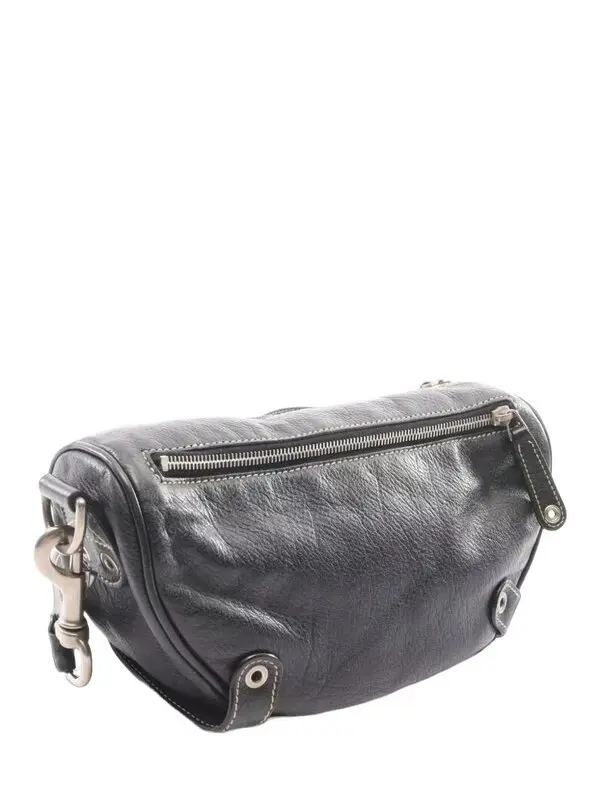 Gucci 2010s Crest Shoulder Bag - Black