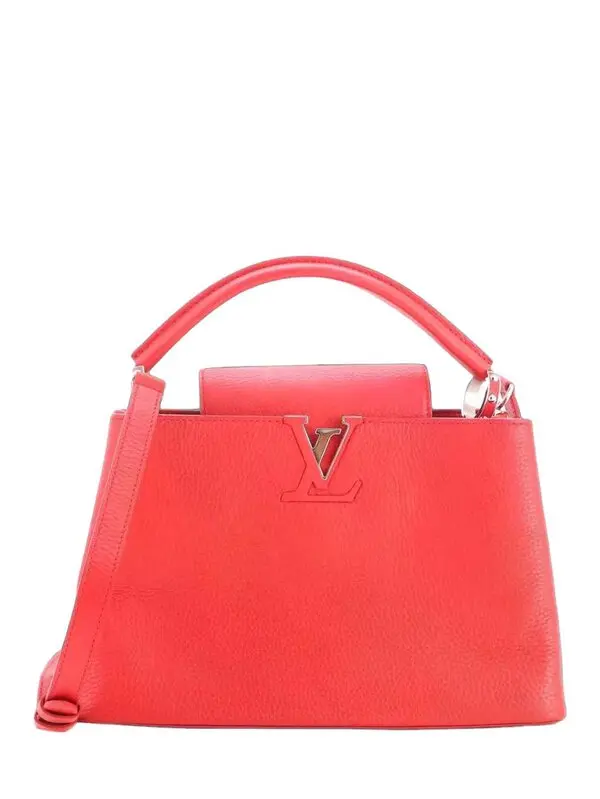 LOUIS VUITTON Leather Satchel - Red
