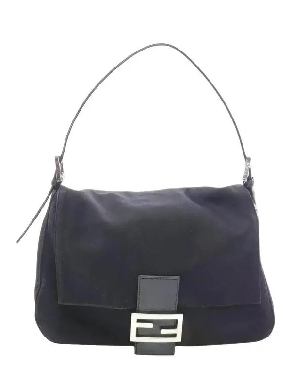 Fendi 2000s Mamma Baguette Shoulder Bag - Black
