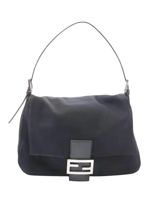 Fendi 2000s Mamma Baguette Shoulder Bag - Black