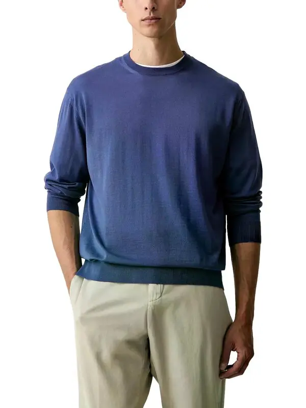Paul & Shark Crew-neck Long-sleeve Sweater - Blue
