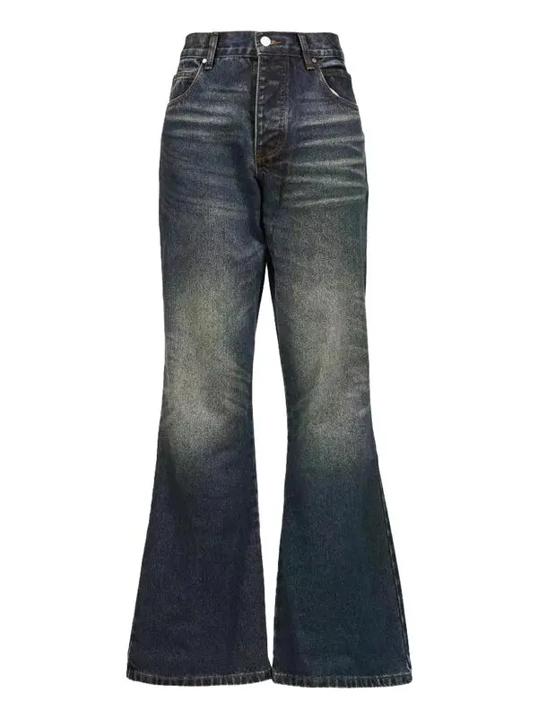 THE EDGE OF EARTH™ Bleached-effect Flared Jeans - Blue