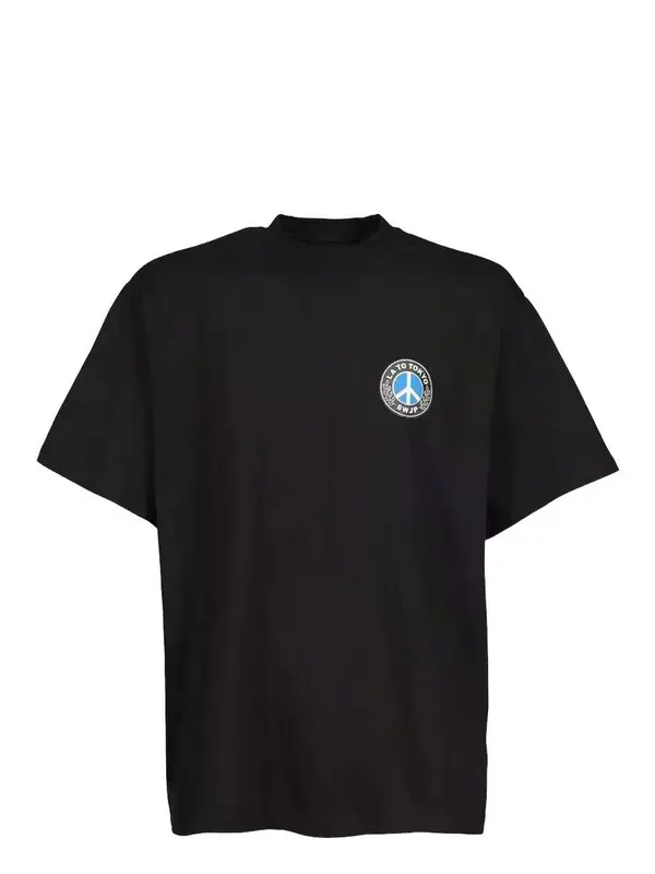 SWJP Bmw Peace Cotton T-shirt - Black