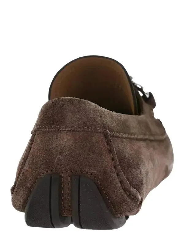 FERRAGAMO Suede Parigi Loafers - Brown