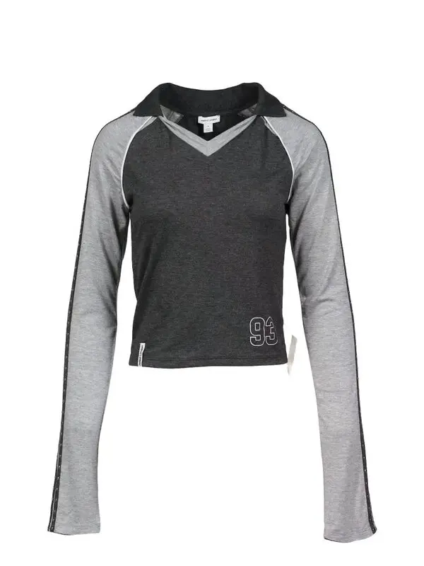 JADED LONDON Rynna Studded Raglan T-shirt - Grey