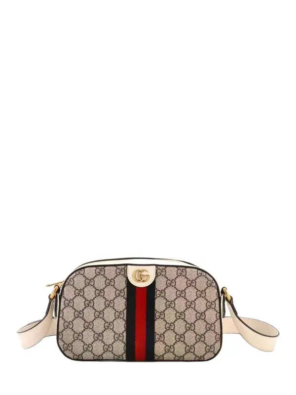 Gucci Ophidia Gg Coated Canvas Camera Shoulder Bag - Brown