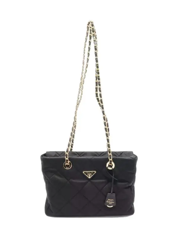 Prada Re-edition 1995 Re-nylon Tessuto Impuntu Tote Bag - Black