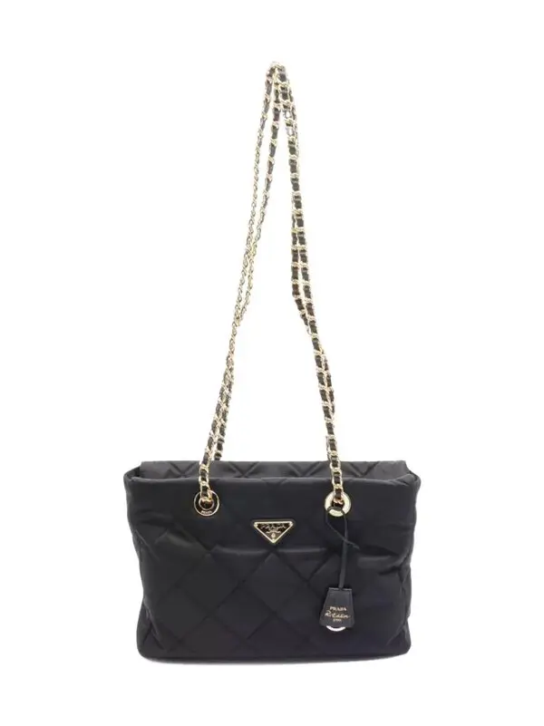 Prada Re-edition 1995 Re-nylon Tessuto Impuntu Tote Bag - Black