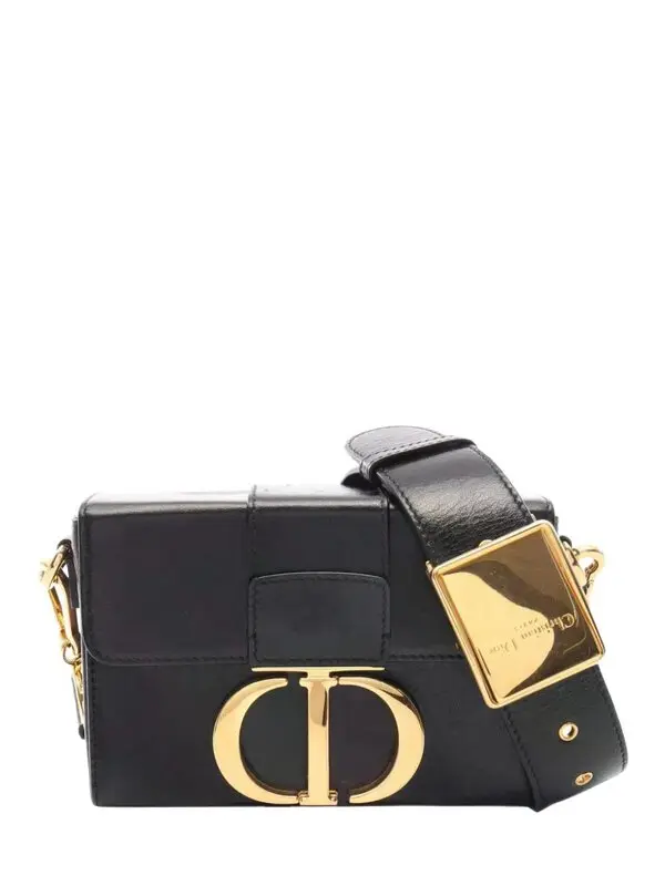 Dior 30 Montaigne Box Shoulder Bag - Black