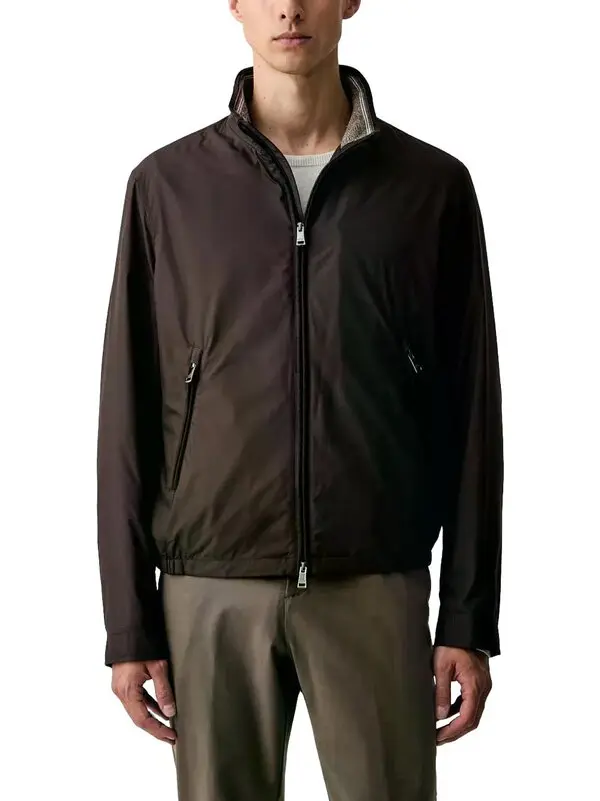 Paul & Shark High-neck Zip-up Jacket - Brown