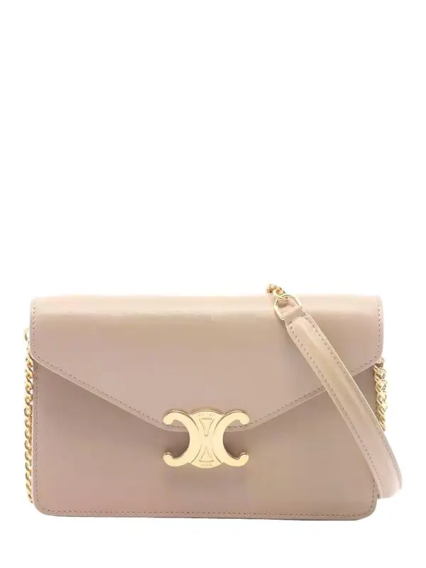 Celine Margo Triomphe Chain Shoulder Bag - Neutrals