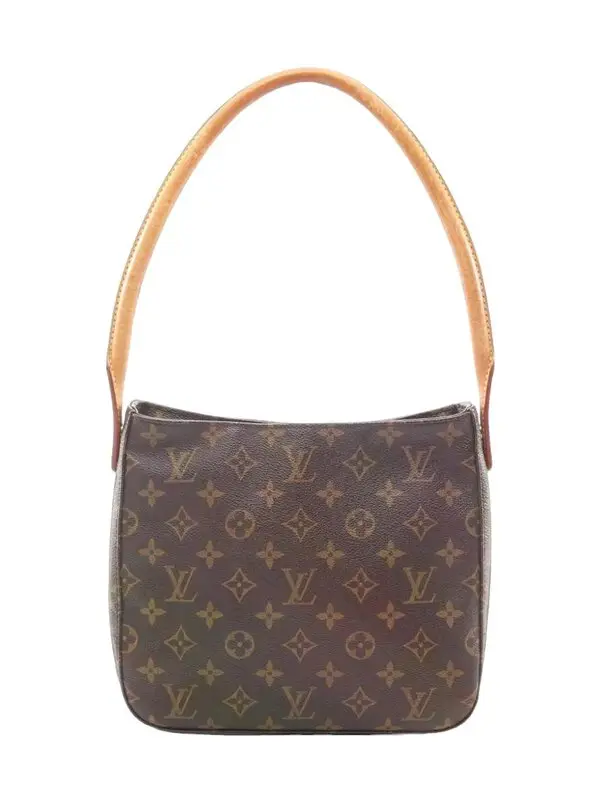 LOUIS VUITTON 2001 Monogram Looping Shoulder Bag - Brown
