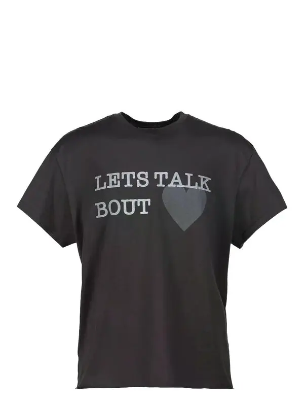 CEDARWOOD Slogan-print Cropped T-shirt - Grey