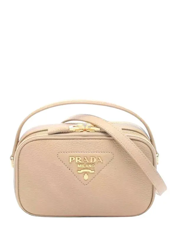 Prada Leather Shoulder Bag - Neutrals