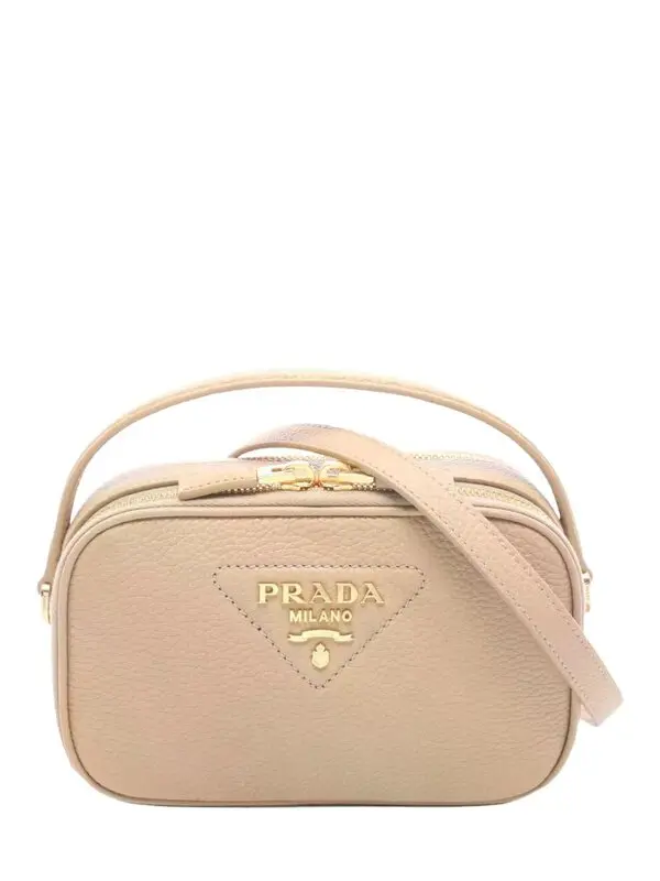 Prada Leather Shoulder Bag - Neutrals