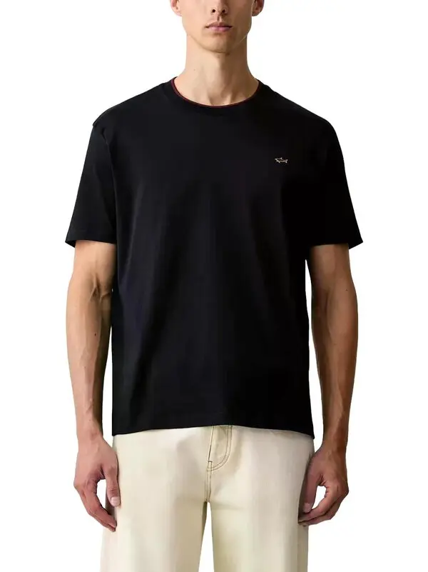 Paul & Shark Logo-plaque T-shirt - Black
