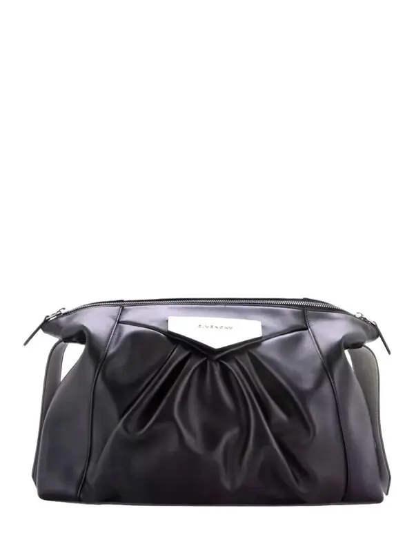 Givenchy Antigona Soft Leather Large Clutch Bag - Black