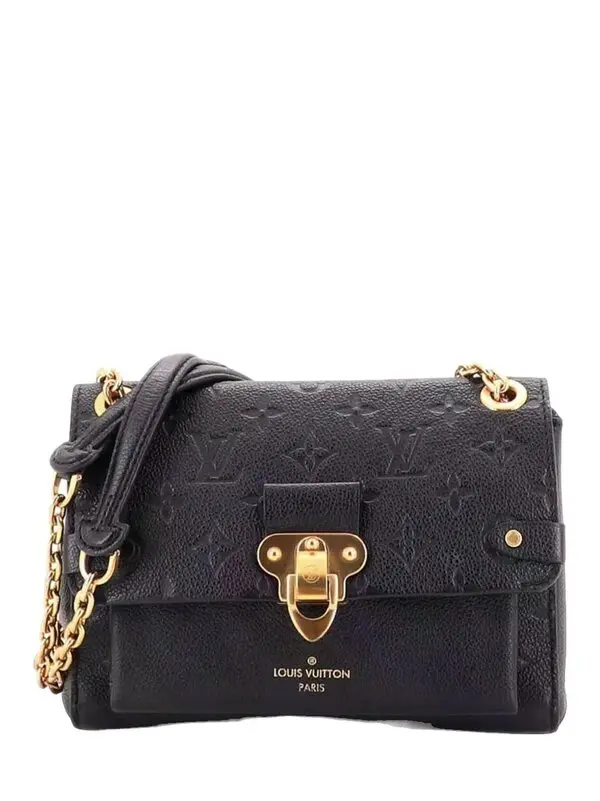 LOUIS VUITTON Vavin Handbag Monogram Empreinte Leather Bb Crossbody Bag - Black