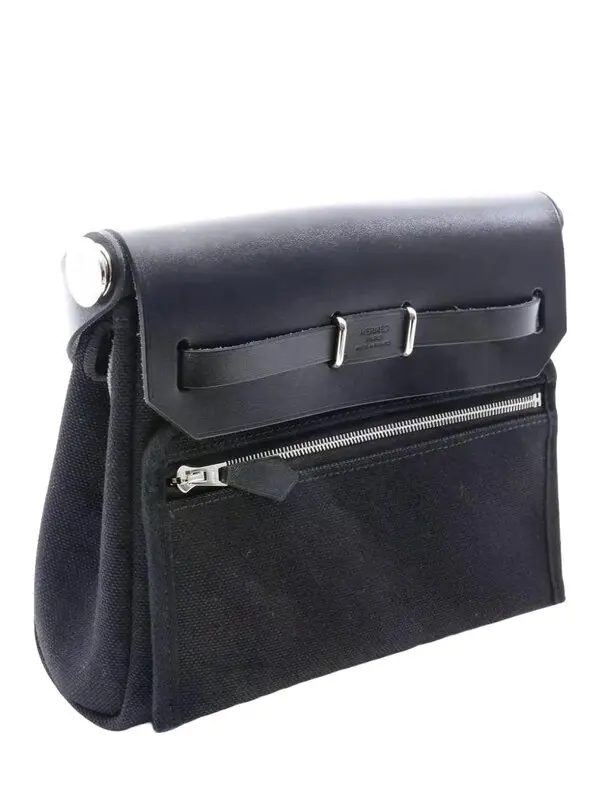 Hermès Mini Herbag Zip Shoulder Bag - Black