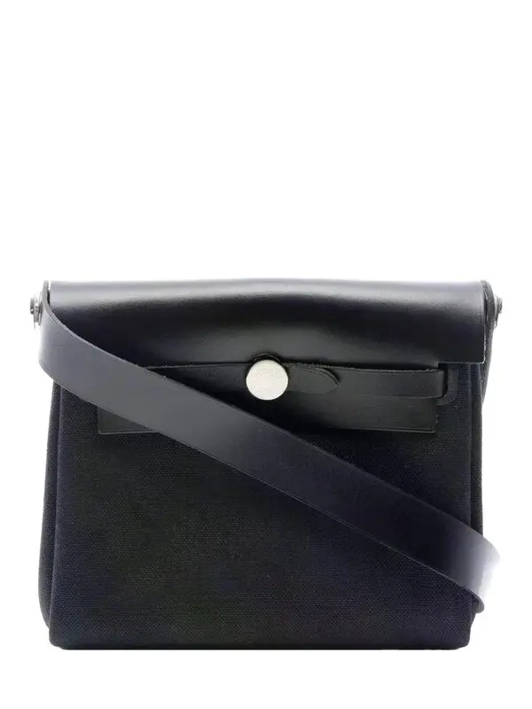 Hermès Mini Herbag Zip Shoulder Bag - Black