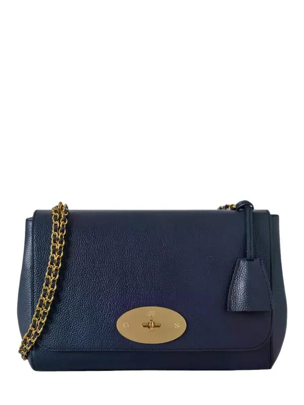 Mulberry Lily Grained Leather Shoulder Bag - Blue
