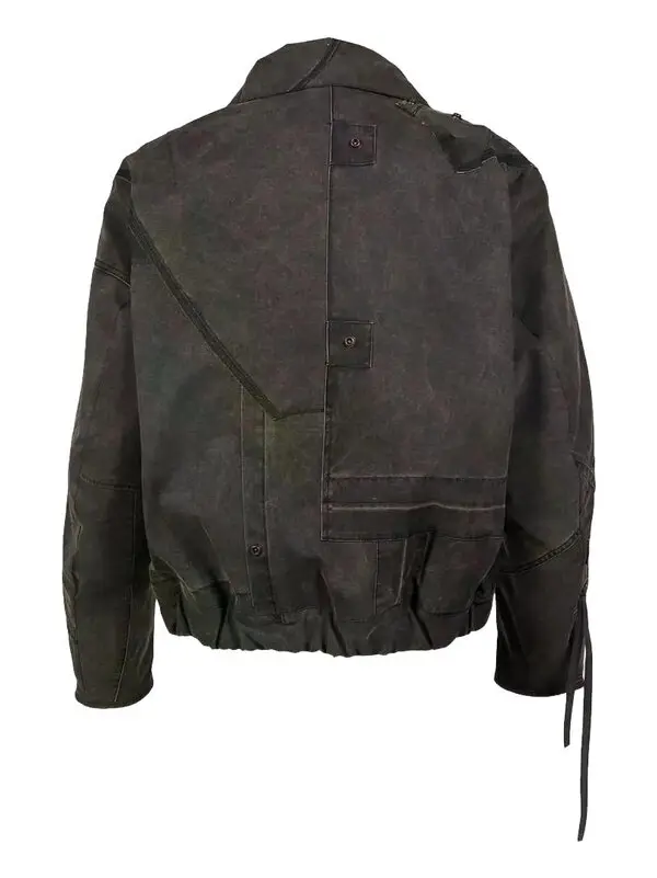 UNDER THE SIGN Patchwork Waxed Cotton Jacket - Grey