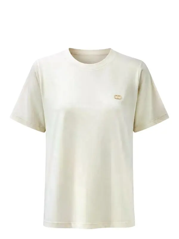TWINSET Logo-plaque T-shirt - Neutrals