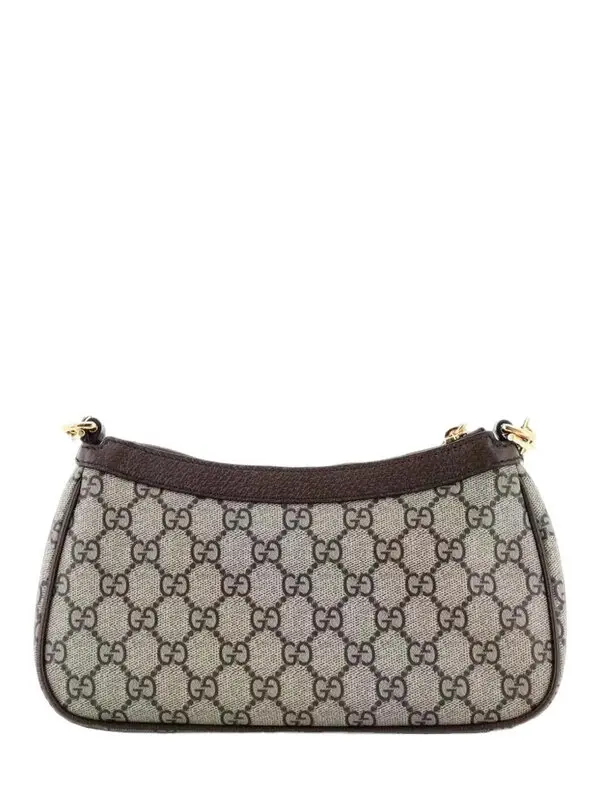 Gucci Ophidia Charm Shoulder Bag Gg Coated Canvas Small Crossbody Bag - Brown