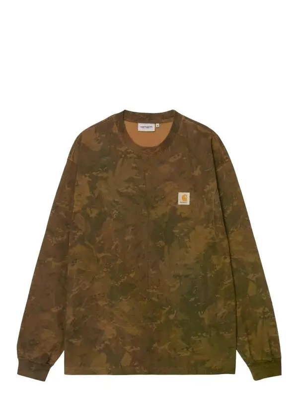 Carhartt Work In Progress Camo-print Garment-dyed T-shirt - Brown