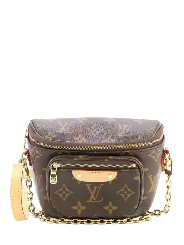LOUIS VUITTON Monogram Canvas Mini Belt Bag - Brown
