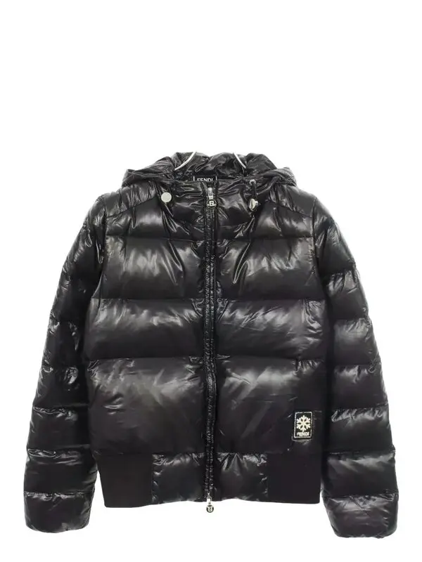 Fendi Logo Down Jacket - Black