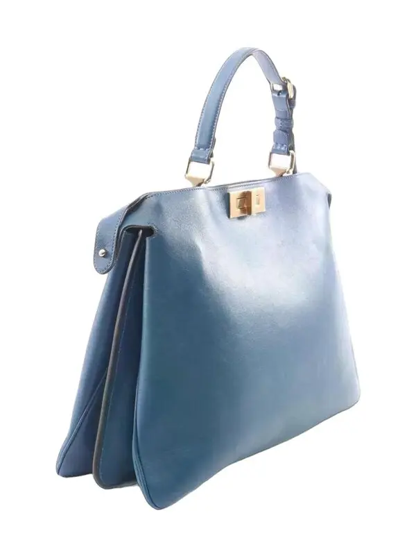 Fendi Peekaboo Satchel Bag - Blue