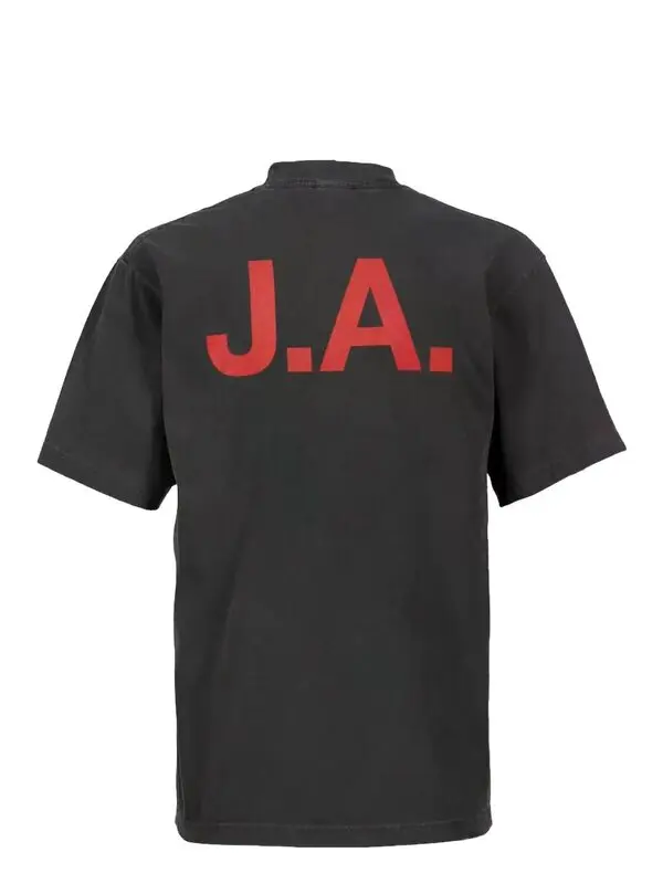EVANGELI0N 95 Graphic-print Cotton T-shirt - Black