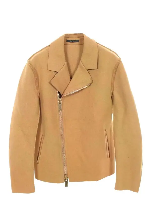 Emporio Armani Cut-off Zip-up Jacket - Brown