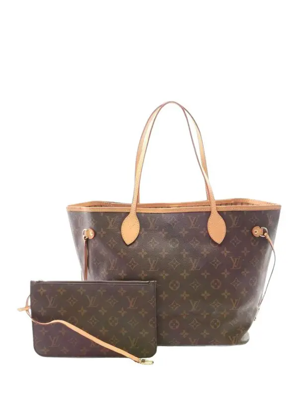 LOUIS VUITTON Monogram Canvas Neverfull Tote Bag - Brown