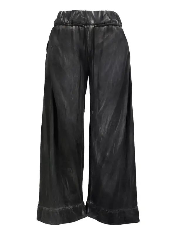 MUKCYEN Fold-cuff Track Pants - Black