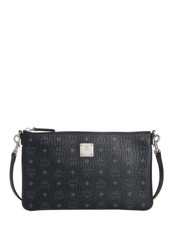 Mcm Aren Visetos Crossbody Pouch Bag - Black
