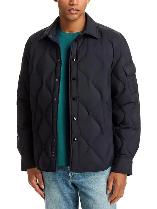 Rag & Bone Dane Quilted Shirt Jacket - Black