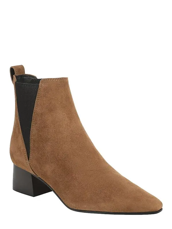 Veronica Beard Astra Chelsea Ankle Boots - Chestnut
