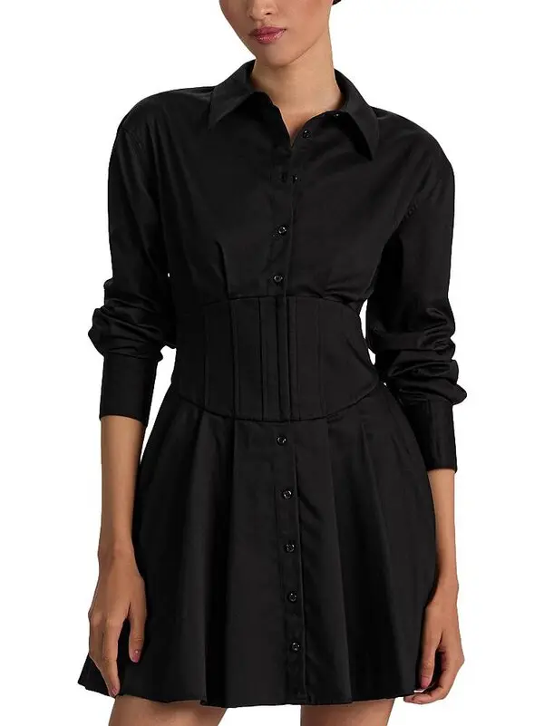 Alice + Olivia Edie Corset Dress - Black