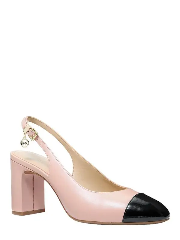 Michael Kors Piper Leather Flex Slingback Pumps - Light Blush
