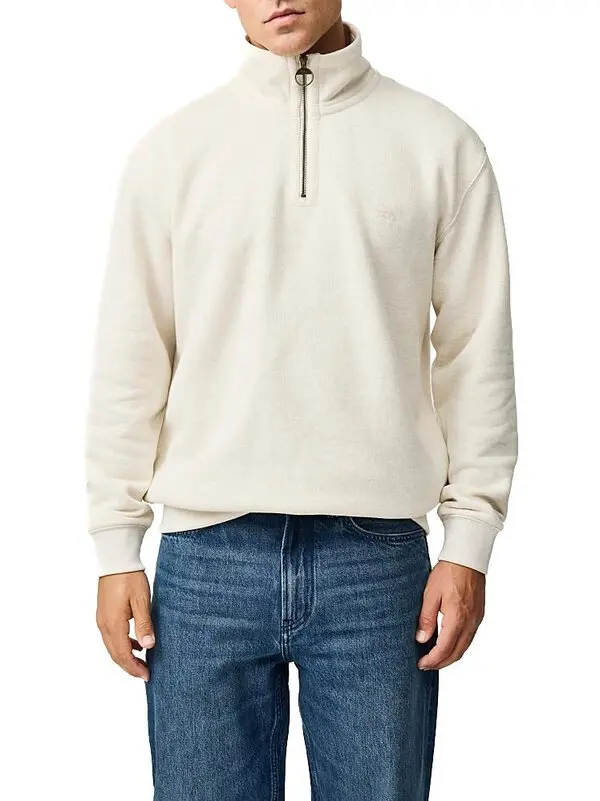 Rodd & Gunn Newfield Fleece Quarter Zip Pullover - Oat