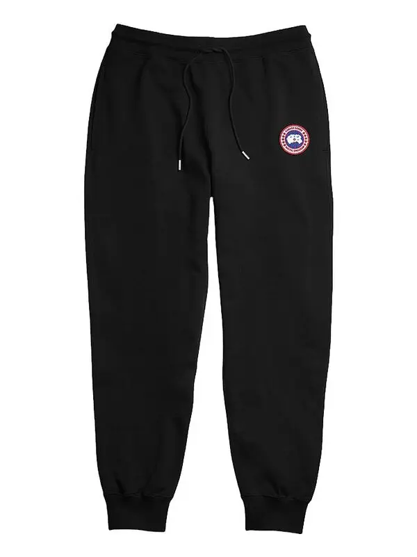 Canada Goose Loon Cotton Drawstring Logo Patch Joggers - Black