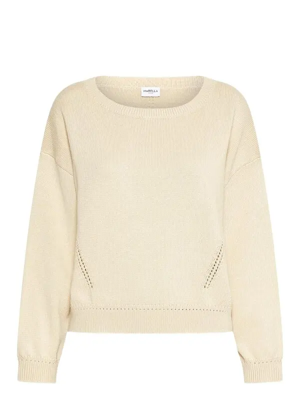 Marella Ribbed Knit Sweater - Nude