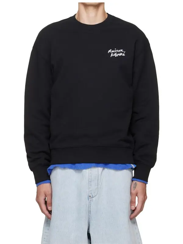 Maison Kitsuné Handwriting Comfort Pullover - Black