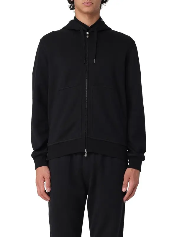 Brunello Cucinelli Zip-up Hooded Sweatshirt - Black