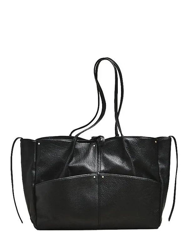 HAMMITT Meryl Leather Carryall Tote Bag - Black