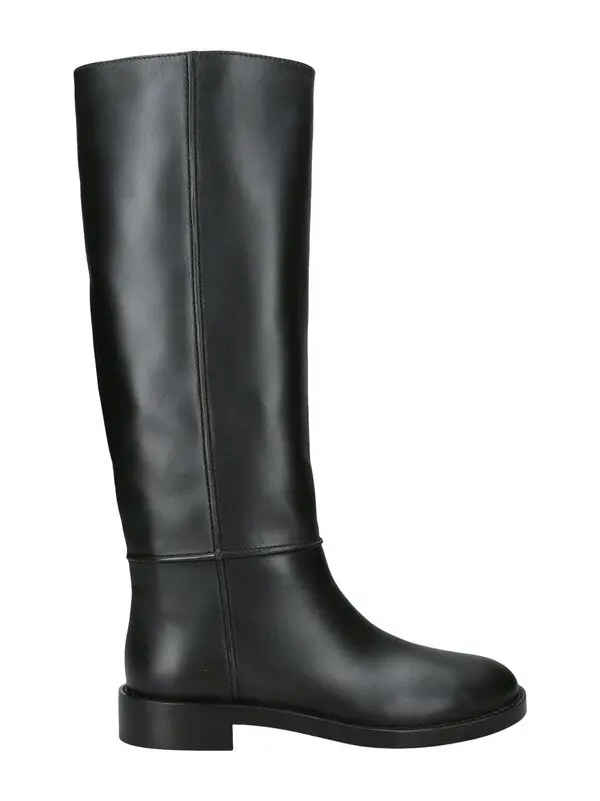 GIANVITO ROSSI Leather Knee-high Riding Boots - Black