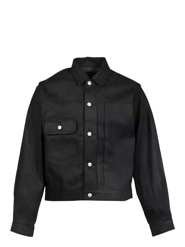 RIVET & HIDE Type-1 Trucker Denim Jacket - Black